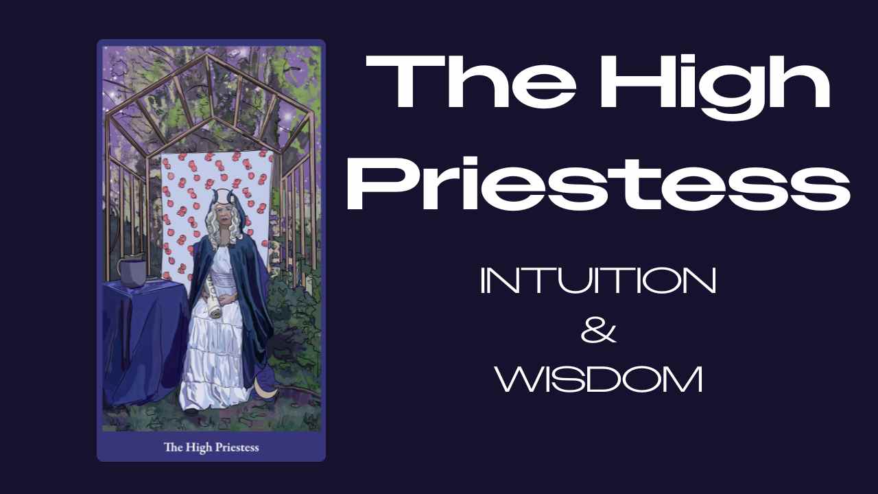 The High Priestess Tarot Card Meaning | Intuitive Wisdom - Art Funky